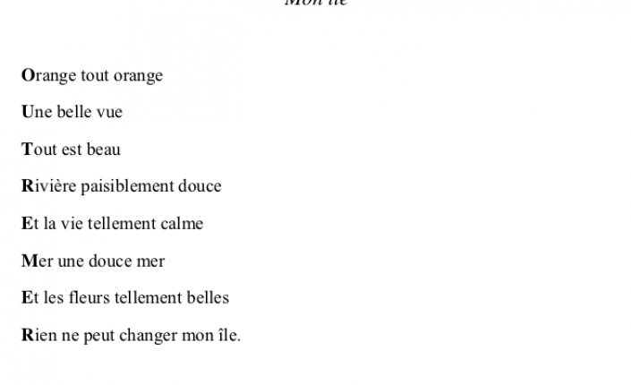 Littérature : Concours « Ecrire un poème acrostiche » : 4 Prix décernés ...